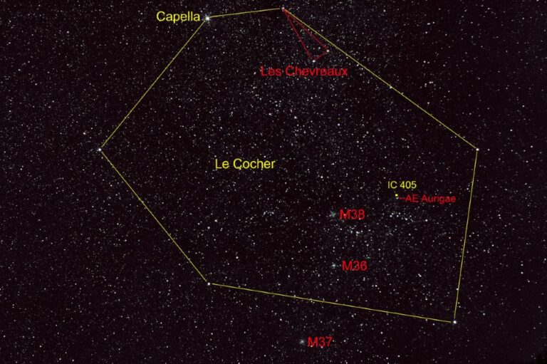 L’image du mois de mai 2021 : IC 405, la Nébuleuse de l’Étoile Flamboyante – Société d ...