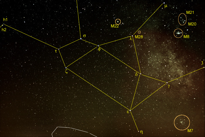 L’image du mois d’août 2012 : la constellation du Sagittaire – Société ...